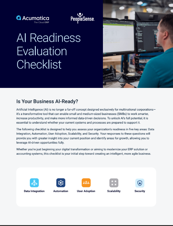 AI Readiness Evaluation Checklist - Acumatica Cloud ERP, Made2Manage ...